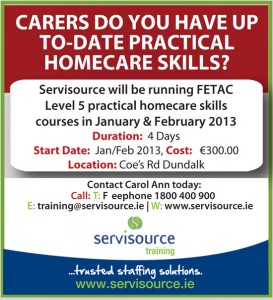 FETAC Level 5 Practical Homecare Skills - Home Care & Home Nursing in ...